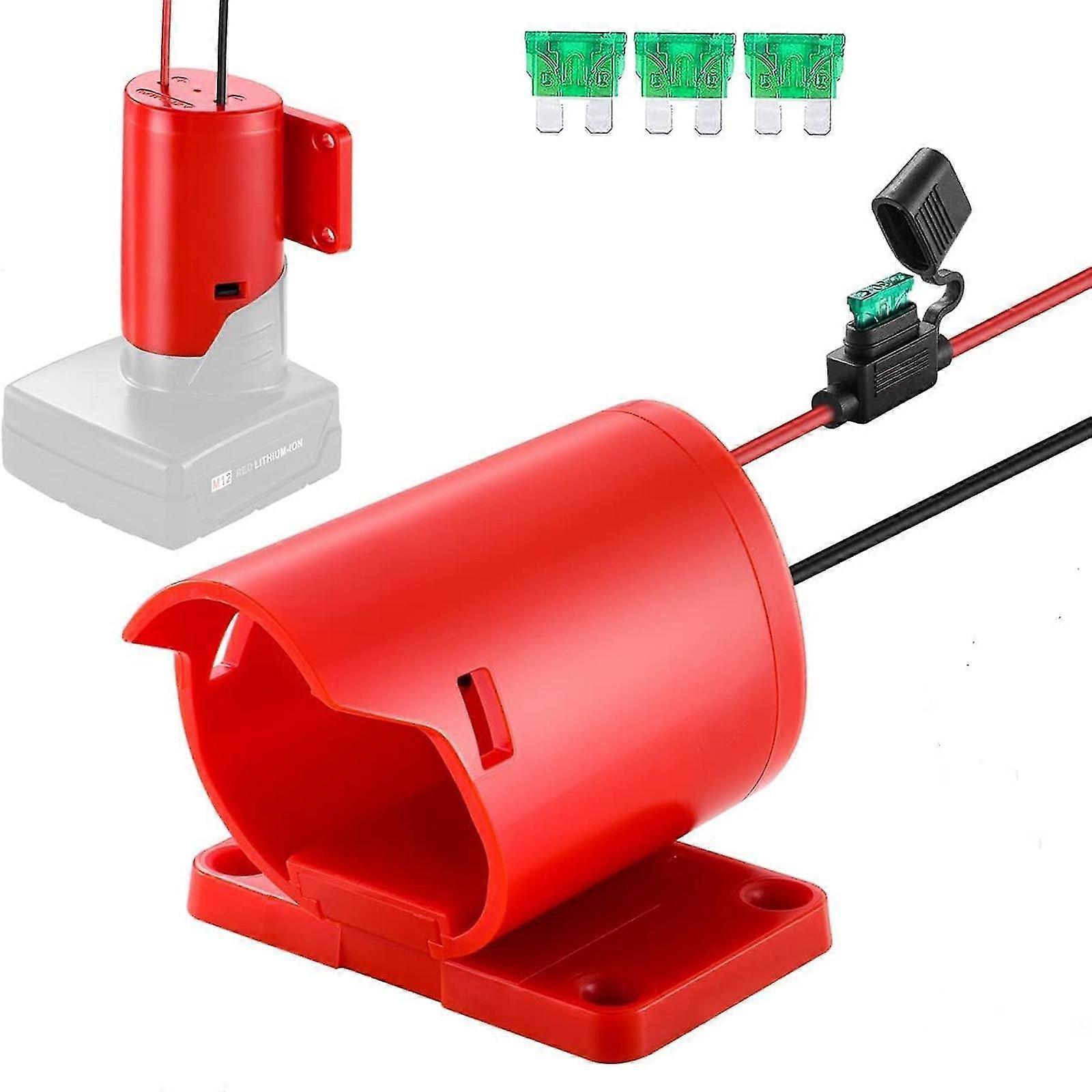 Battery Adapter For Milwaukee 12V M12 Dock Power Connector 12 Gauge ...