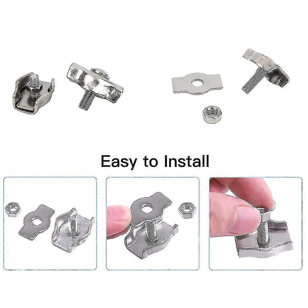 M3 Single Wire Rope Clip Wire Rope Clamps Adjustable Wire Clamps For ...