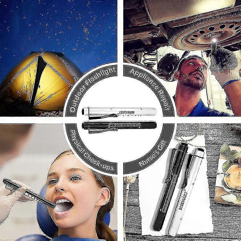 Medical Pen Light With Pupil Gauge And Ruler, Led Penlight Eye Oral Ear ...