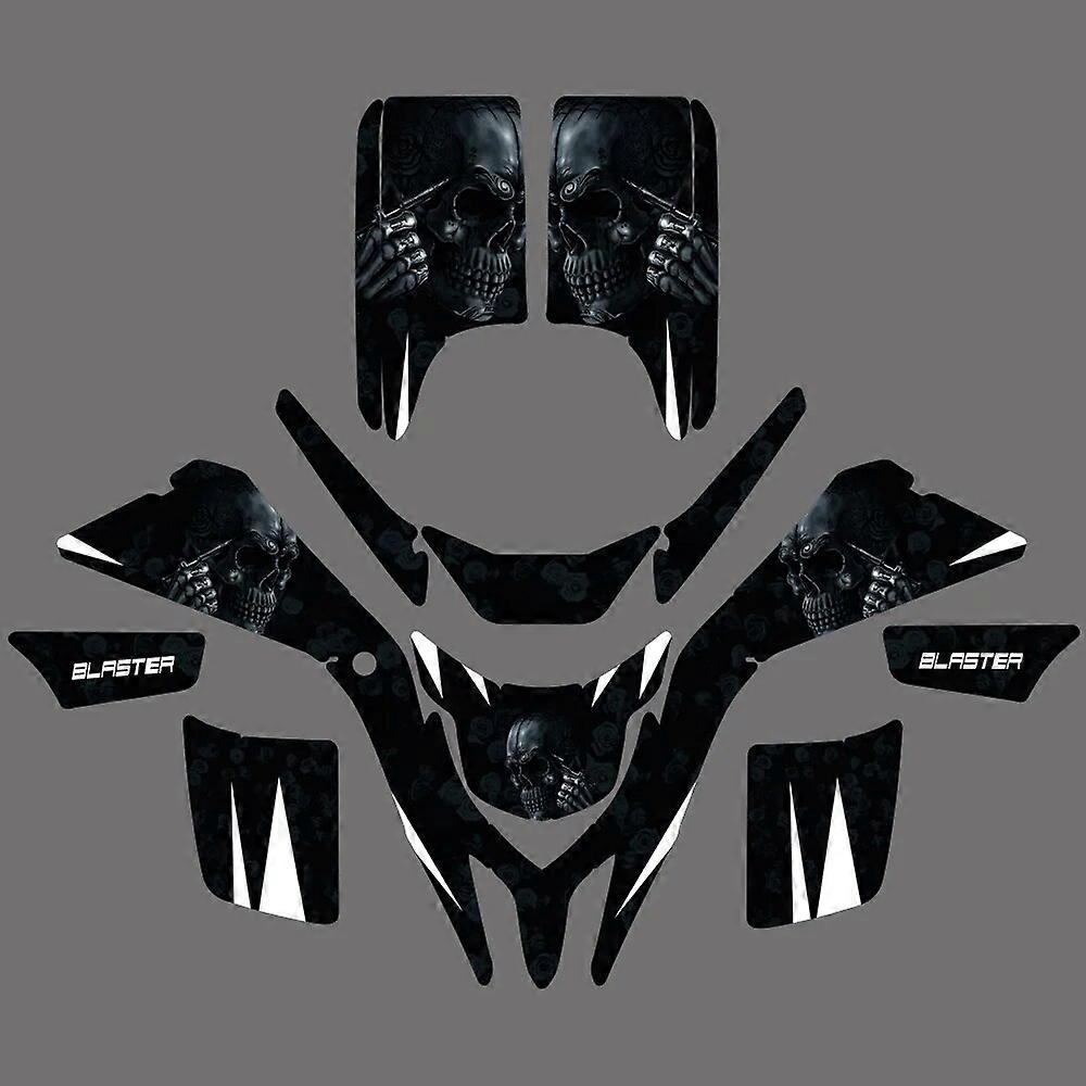 ATV Personality Graphics Background Decal Sticker Kit For Yamaha ...