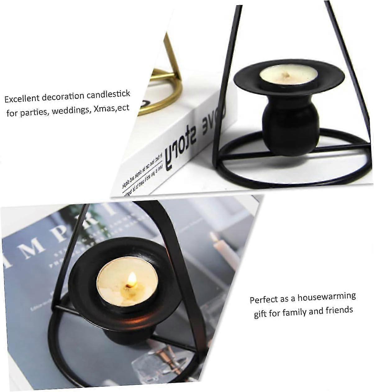 Portable Candle Holder Cupcake Stand Candlestick Holders Desktop Candle ...