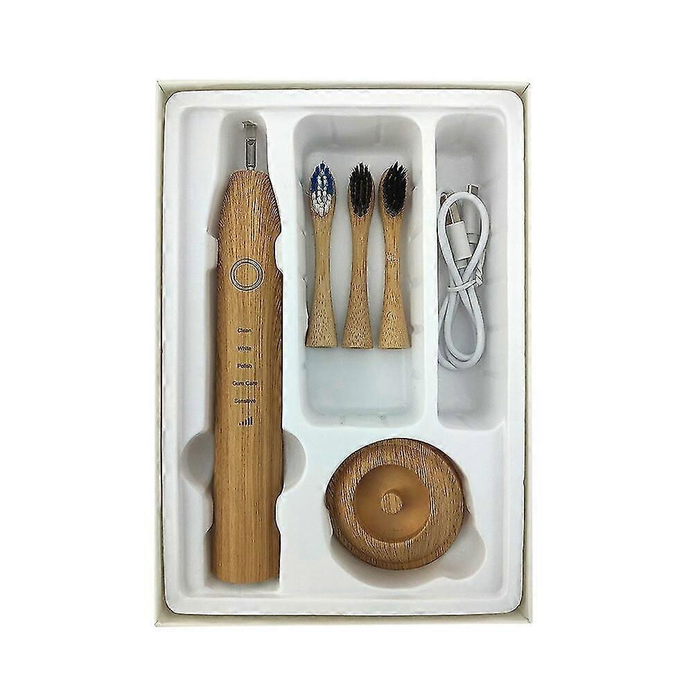 Bamboo Electric Toothbrushes Nylon Bristles- Biodegradable Natural Eco ...