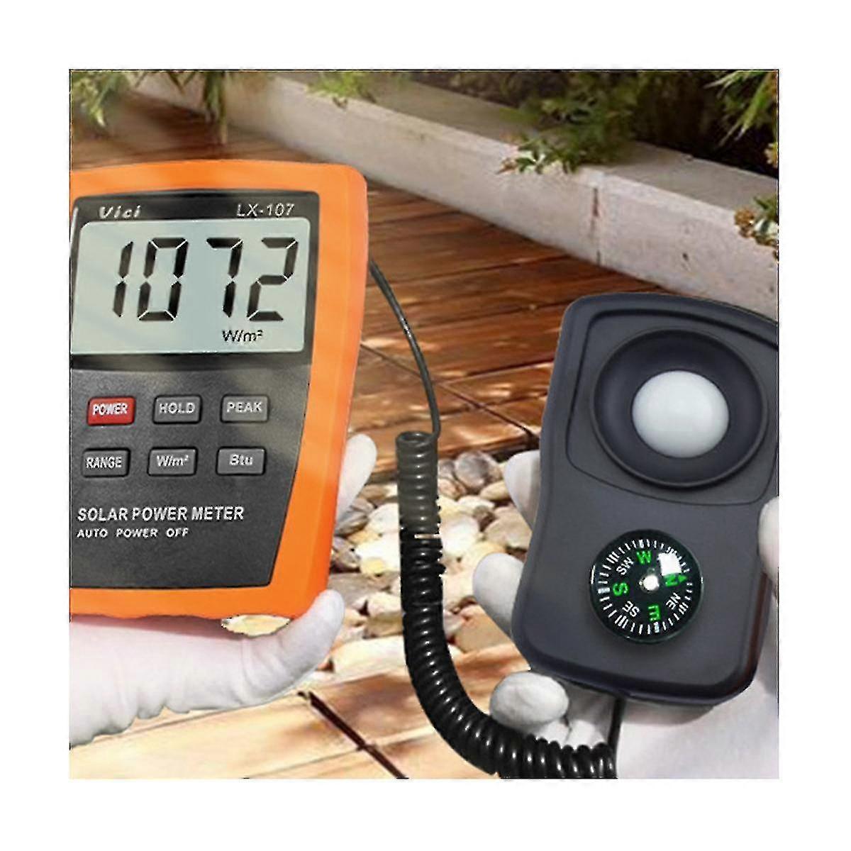 Lx107 Solar Powers Meter Optical Solar Research Glass Light Intensity ...