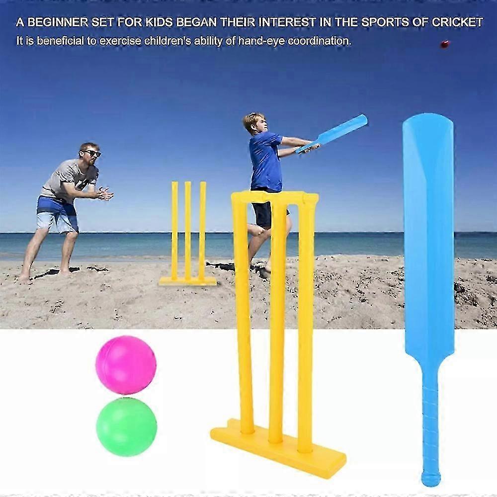 Children Cricket Set,Bat and Ball Beach Wicket Stand Children Cricket ...
