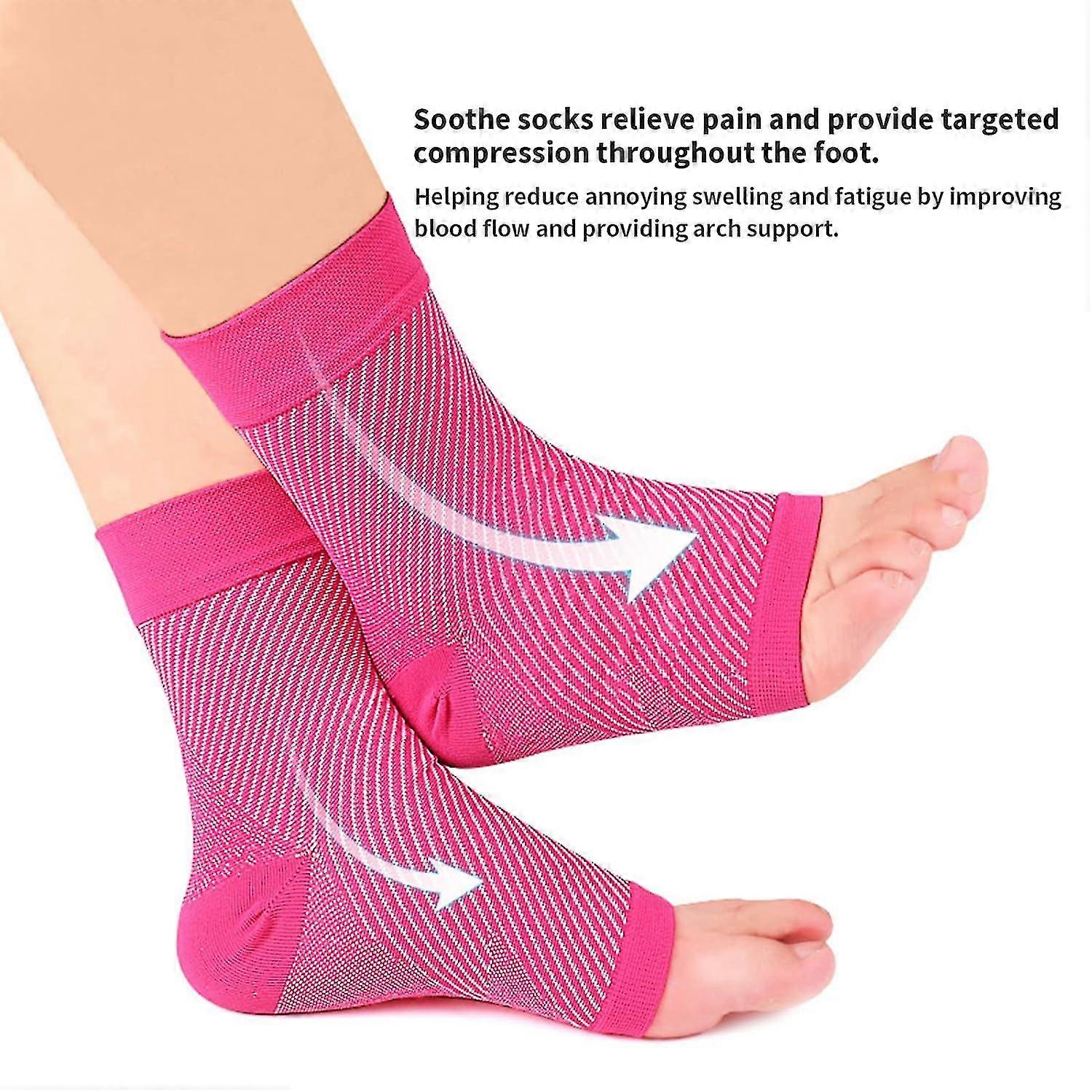 3 Pairs Neuropathy Socks, Soothe Socks For Neuropathy Pain, Tendonitis ...