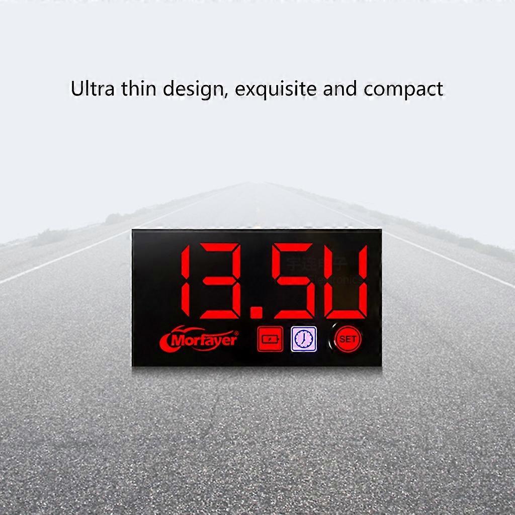 3 In 1 Multifunction Digital Time Clock Thermometer Voltmeter LED ...