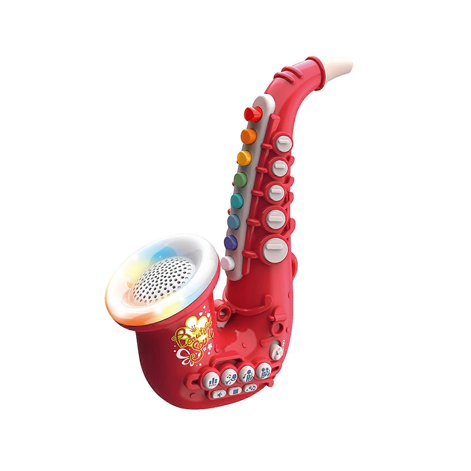 Red magnetic tiles Toys For Kids Saxophone Plastic Saxophone With ...
