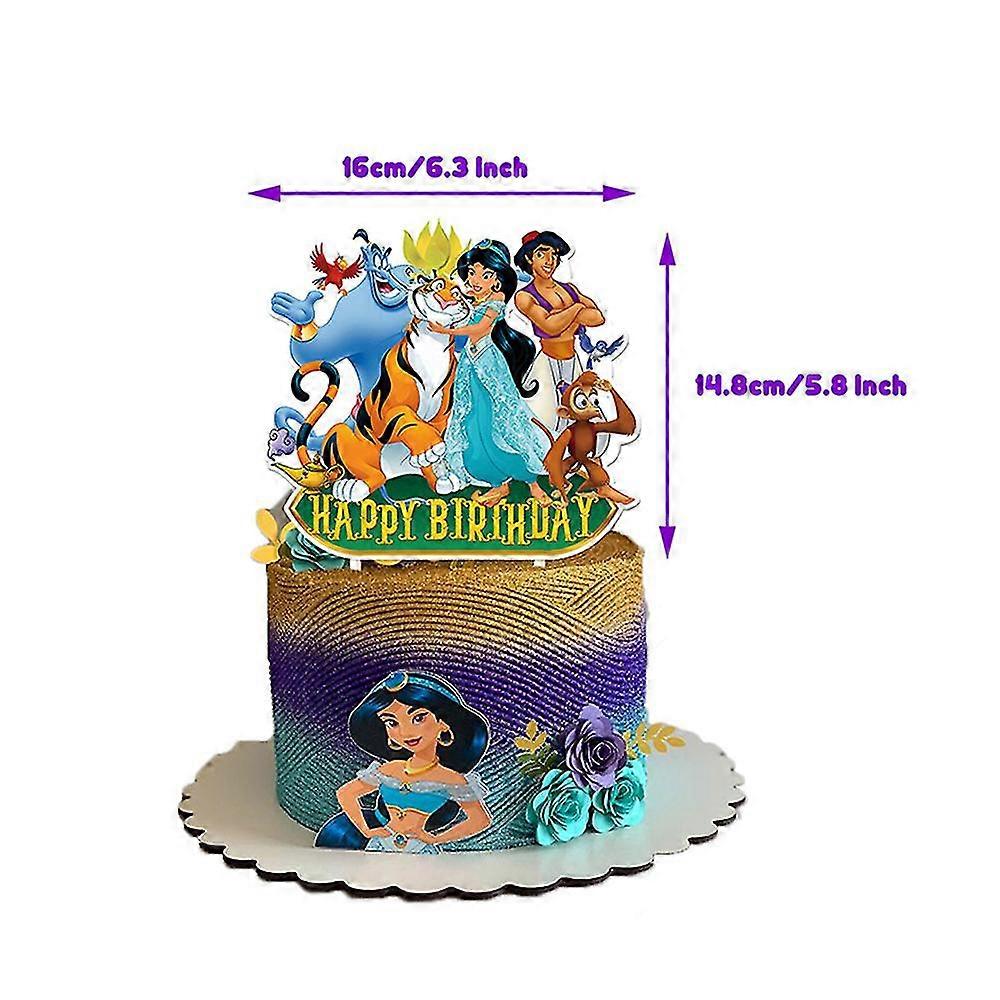 Jasmine Princess Cartoon Kids Birthday Party Decor Balloon Banner Cake ...