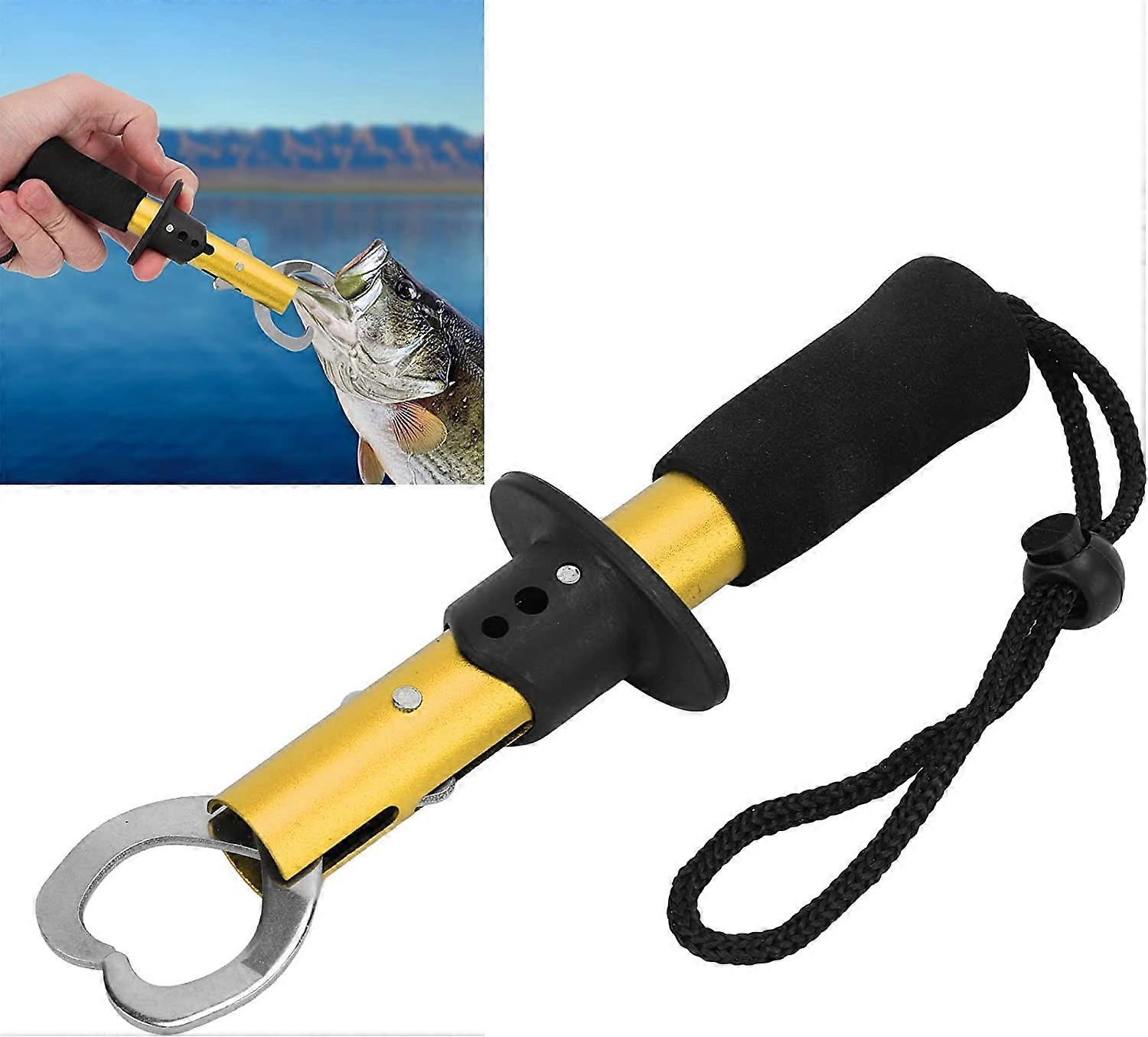 Fish Gripper,Stainless Steel Fish Lip Grabber,Fish Grabber with Wrist ...