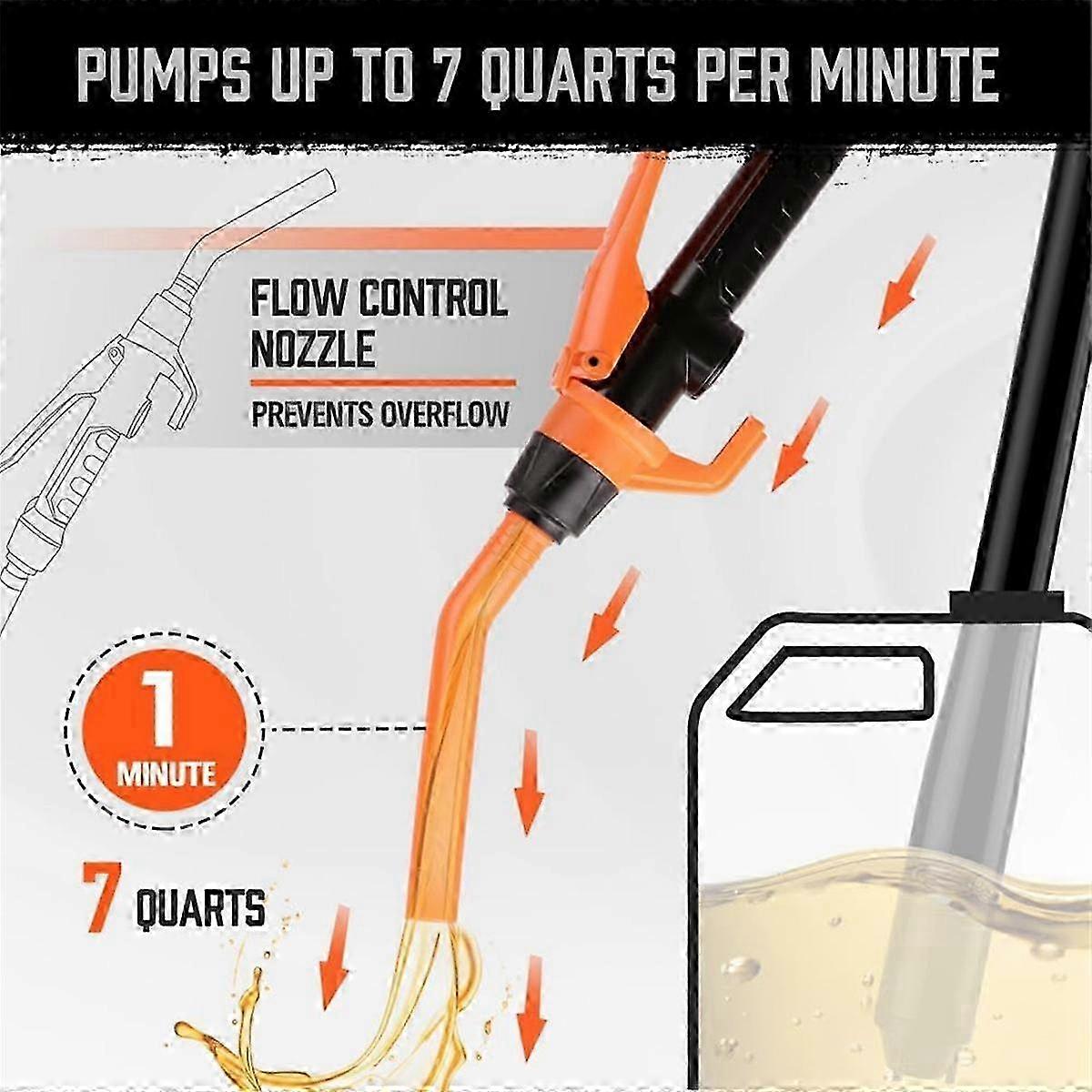 Portable Transfer Pump Battery Operated Electric Siphon Pump for Gas ...