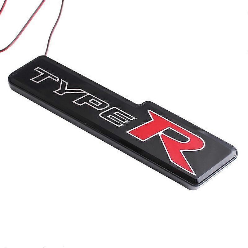TYPE R Type-R 3D LED Logo Emblem Light Car Front Grille Badge Lamp for ...