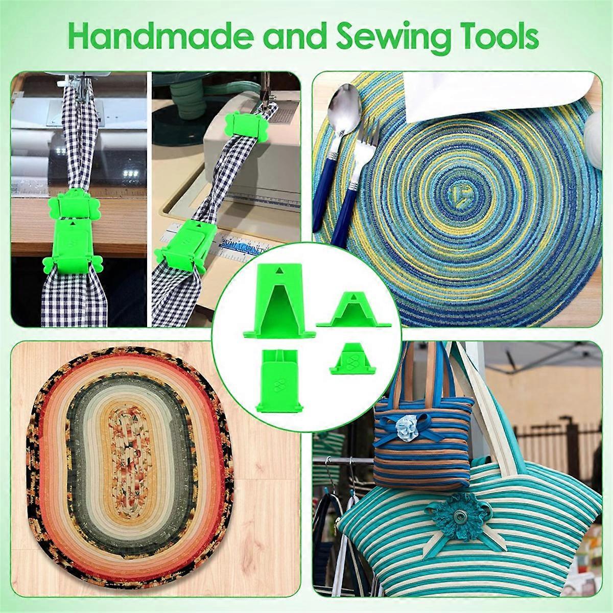 2 Set Fabric Tube Maker for Fabric Roll Rugs, Fabric Roll Tube Maker ...