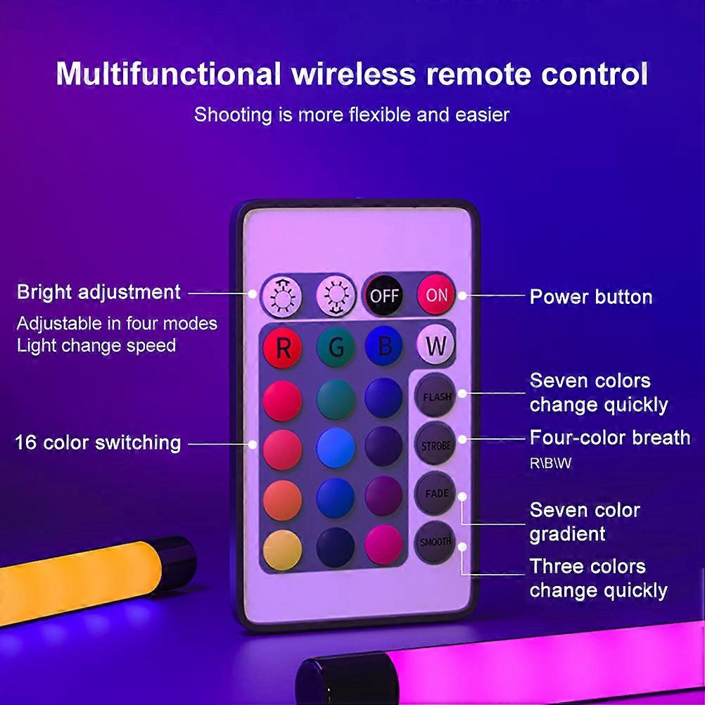 LED Fill Light Portable RGB Colorful Night Light Photography Lighting ...