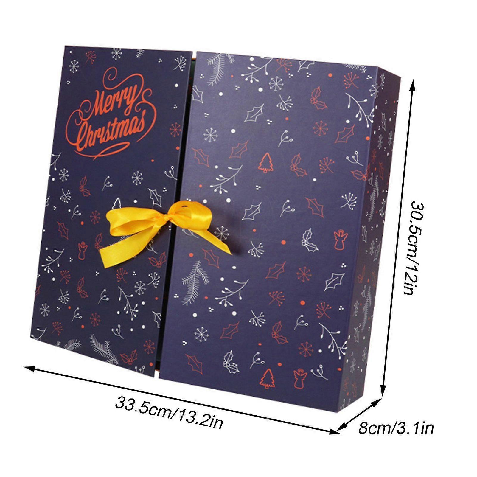 Christmas Advent Calendar Empty Box Set 2024 DIY Countdown Calendar ...