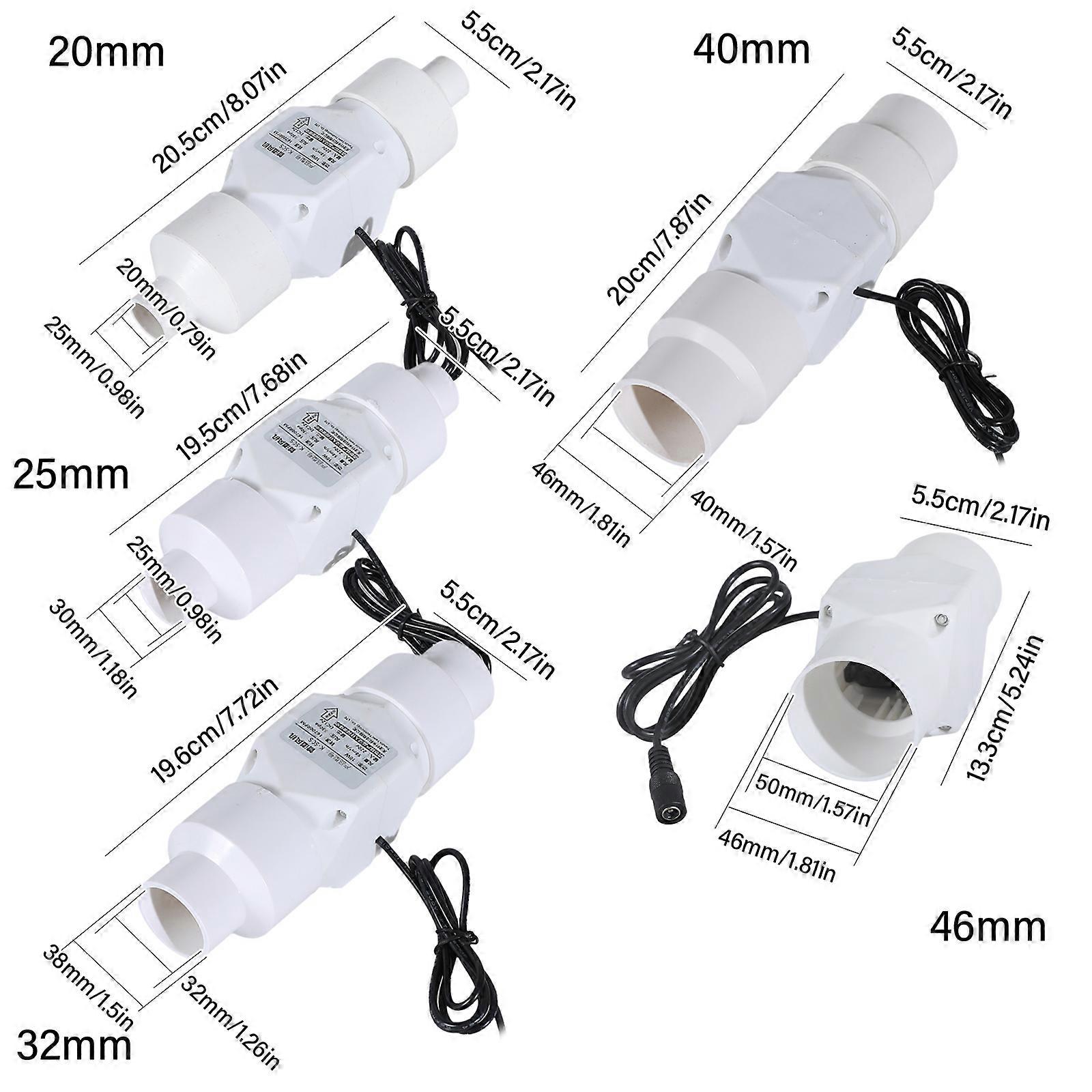 Adjustable Speed Exhaust Fan Quiet Duct Extractor Air Boosters Fan ...