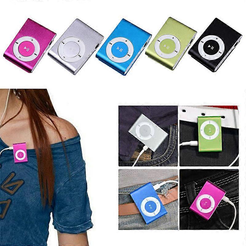 Portable Mini 3.5mm Metal USB MP3 Music Media Player Fashionable MP3 ...