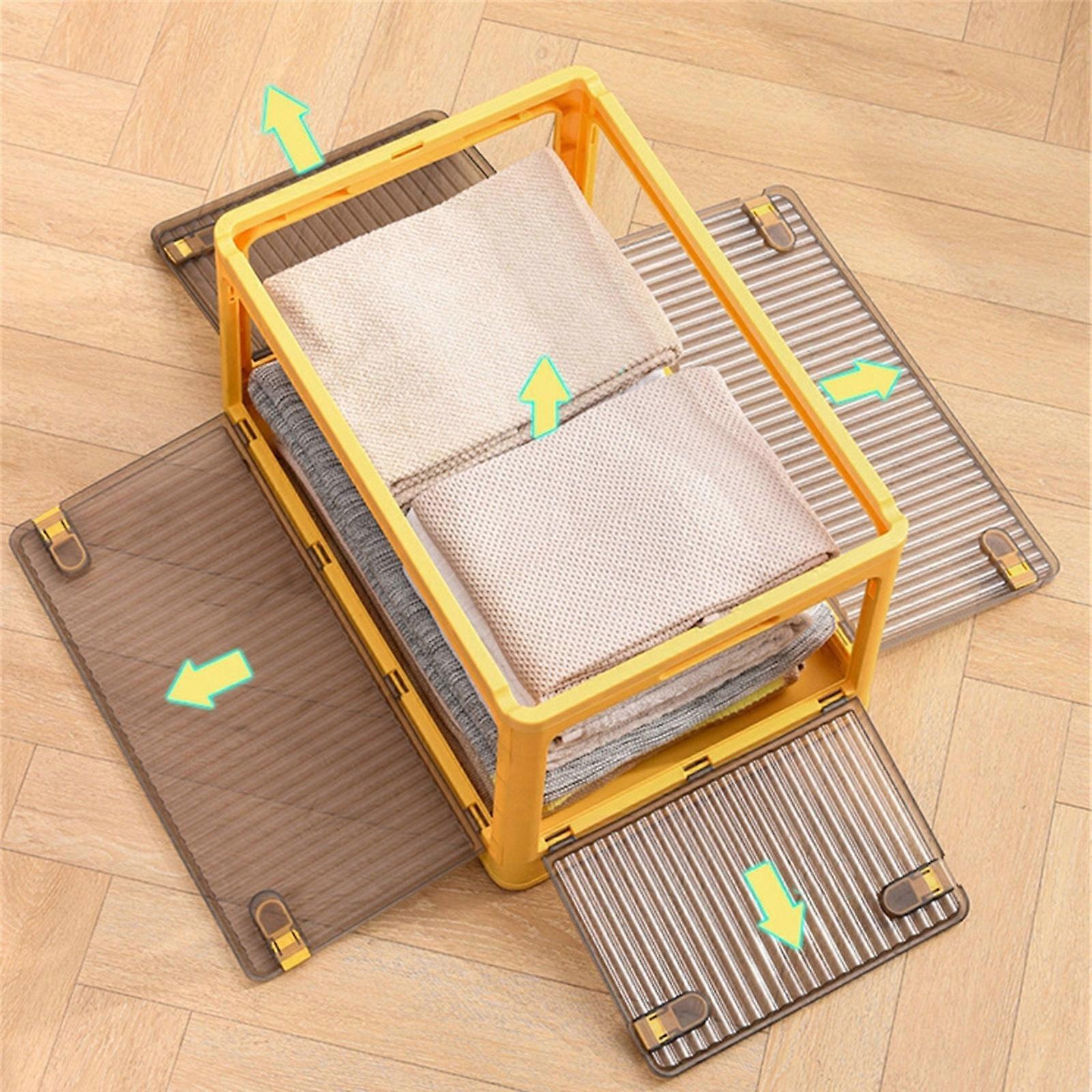 Convenient Foldable Storage Box Thicked Plastic Stackable Sundries ...