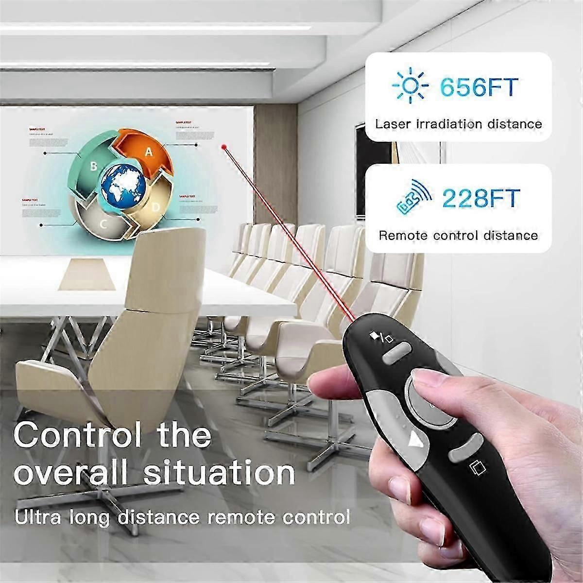 Presentation Clicker Wireless Presenter Remote Clicker for PowerPoint ...