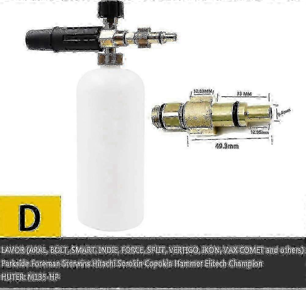 Lavor Parkside Spear and Jackson Foam Cannon Pressure Washer Foam Lance ...