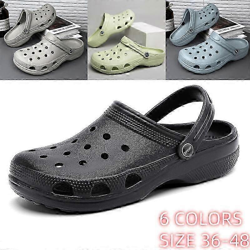 Men's Casual Comfortable Clogs, Breathable Wear-resistant Clogs For ...