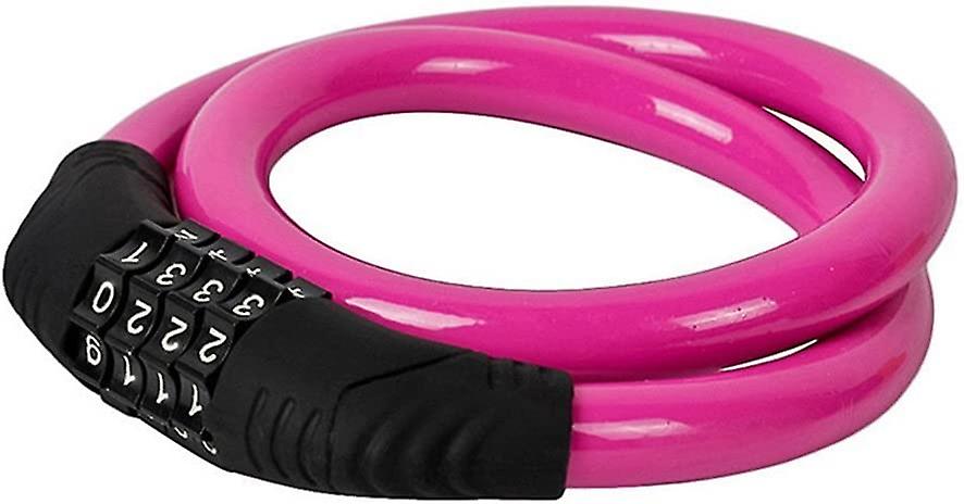 Security Bicycle Lock, 4-digit Number Combination, Cable Lock For ...
