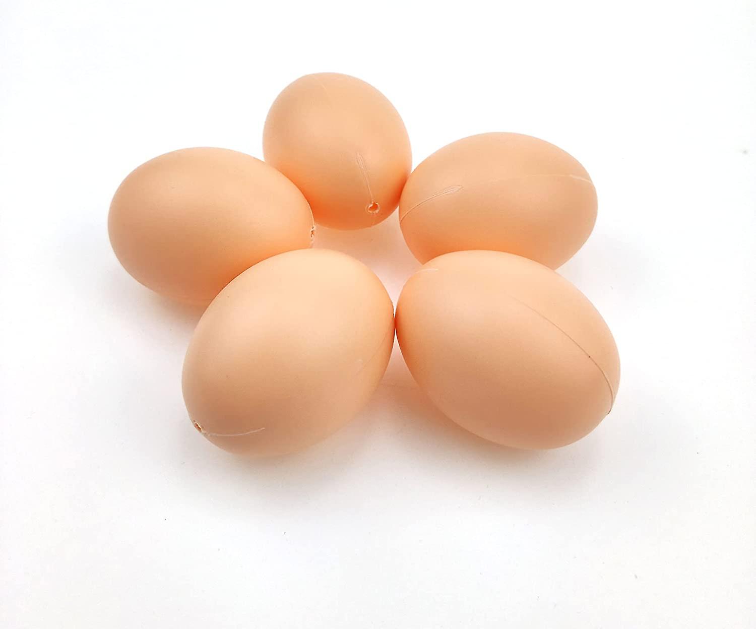 Set Of 10 Plastic Dummy Eggs Nest Eggs Fake Hen Eggs Eggs For Helping ...