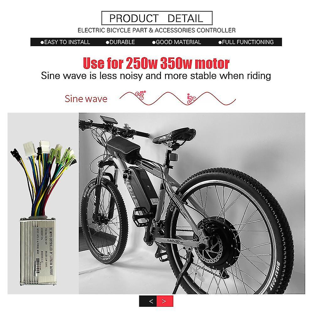 Jn17a Controller Dc36v/48v 250w 350w Electric Bicycle E-bike Scooter Brushless Controller With ...