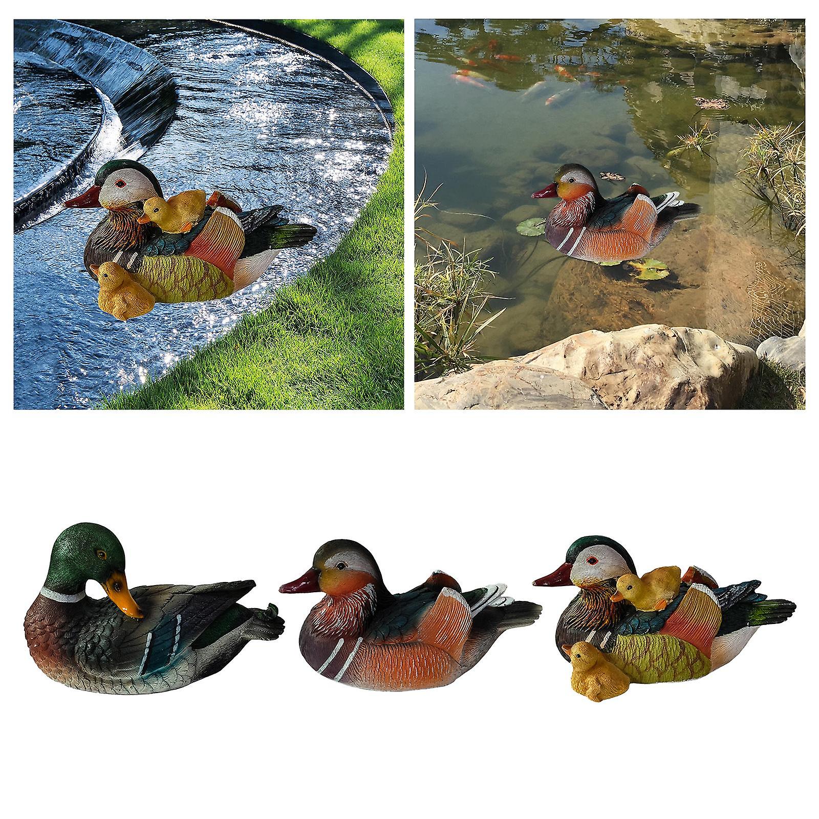 Realistic Resin Mandarin Duck Hunting Decoy Pool Pond Decors Female ...