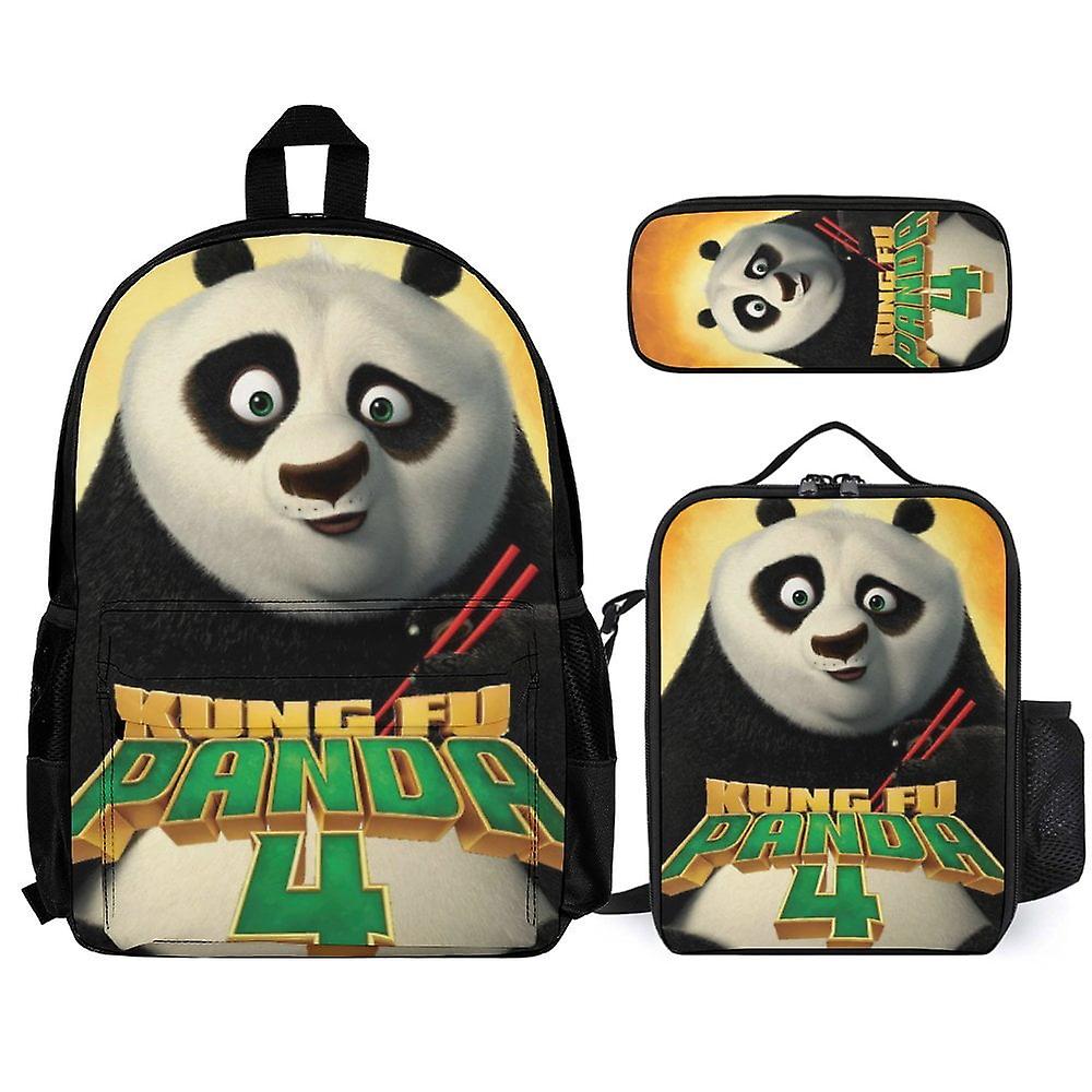 Kung Fu Panda 3Pcs Backpacks Sets with Lunch Bag And Pencil Case ...
