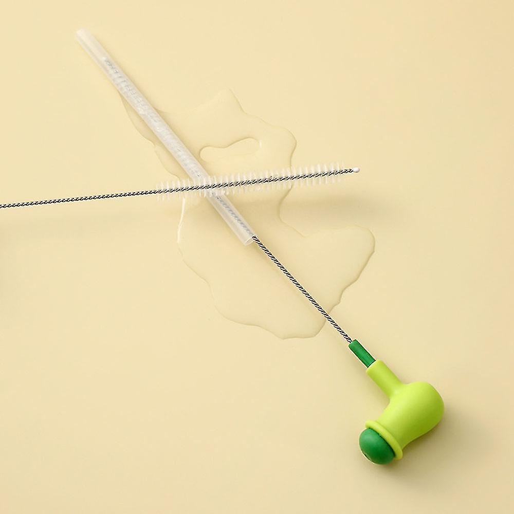 Pea Head Design Straw Brush Long Handle Bendable Cleaning Brush for ...