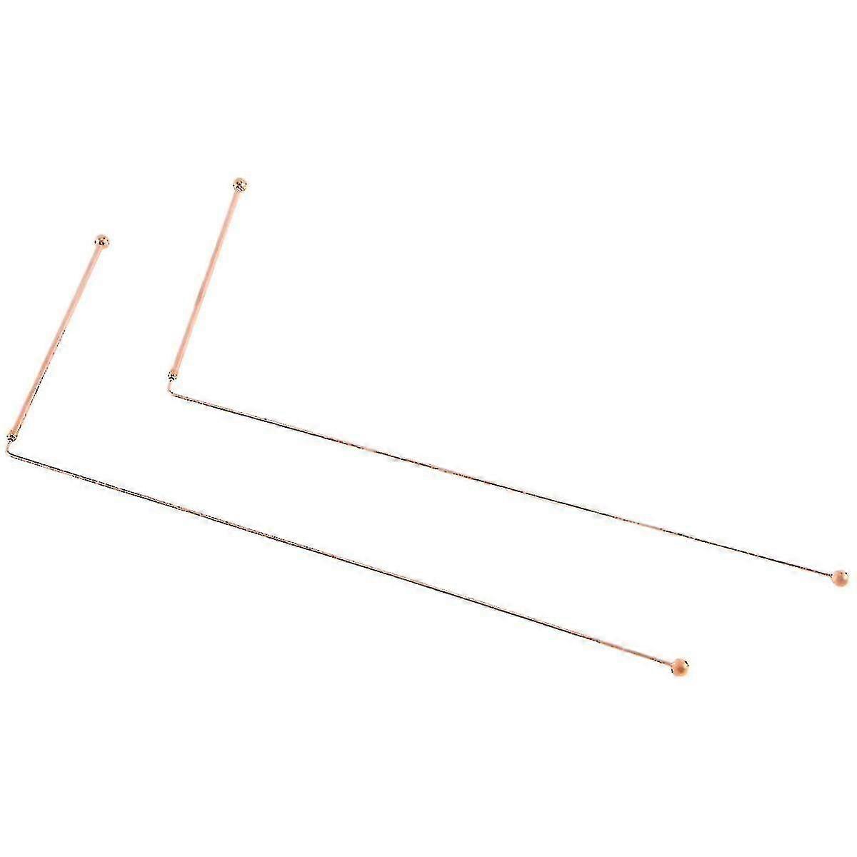 Copper Dowsing Rods - 99.9% Pure Copper 2pcs Divining Rods Energy Water ...
