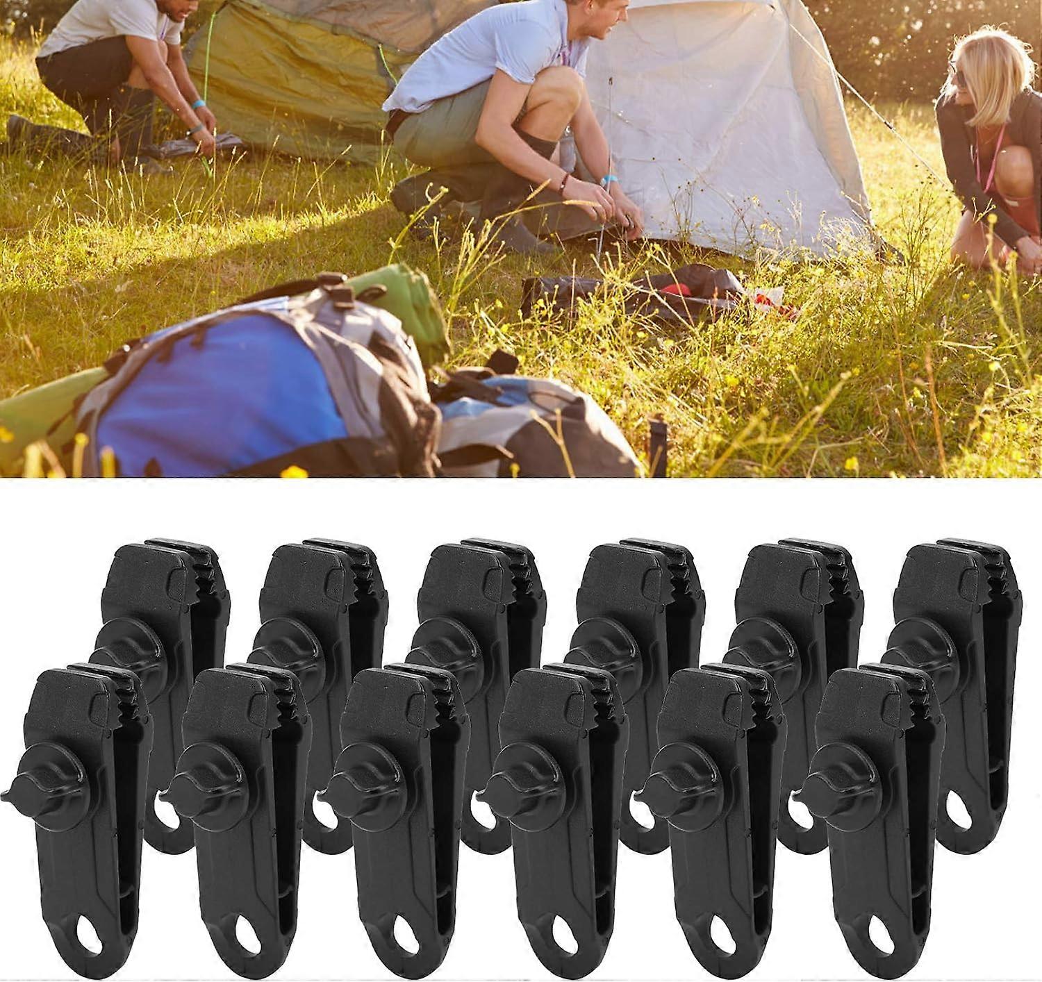 Camping Tent Clamp 12pcs Inch Screw Roof Clamp Clamp Fixed Buckle for ...
