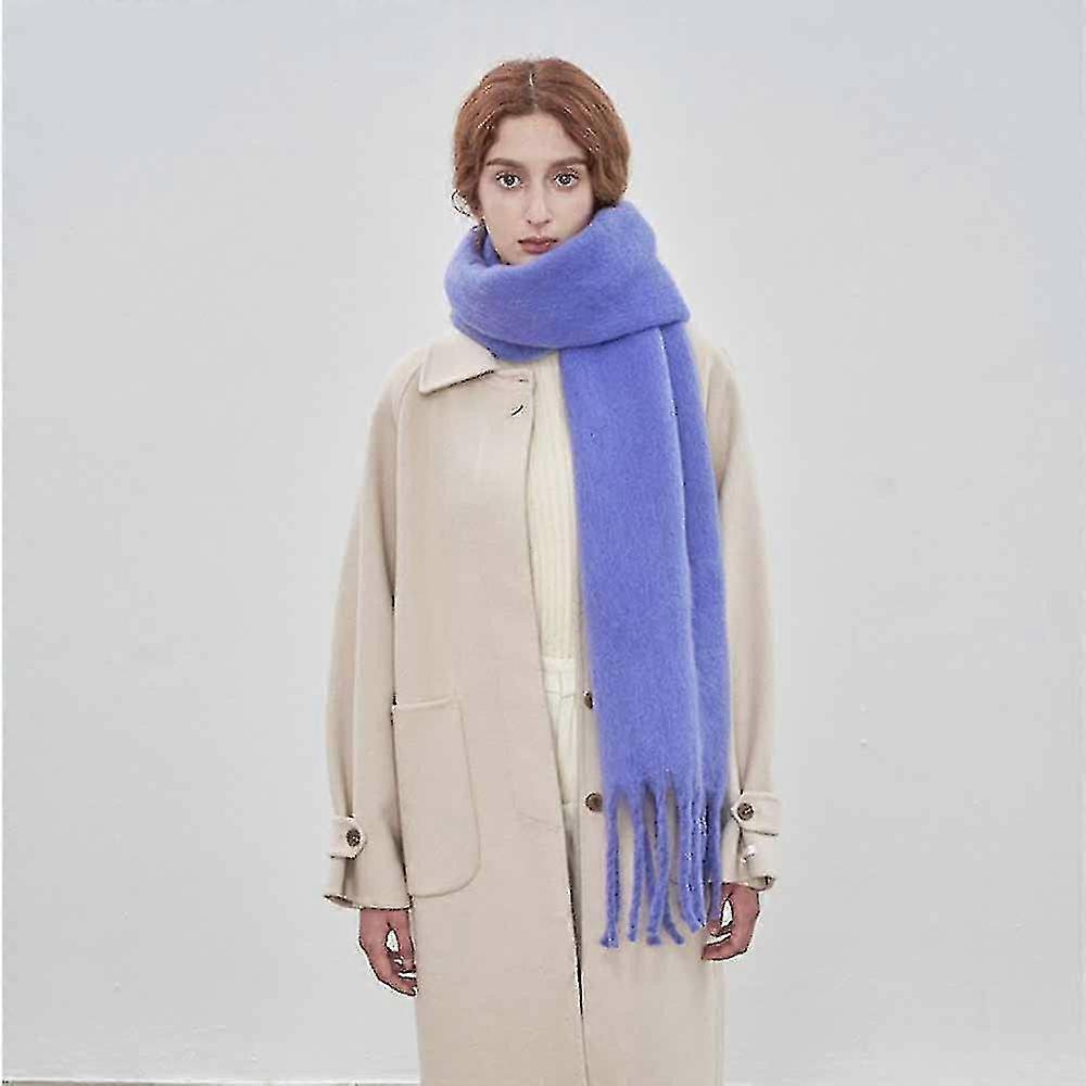 Large Chunky Scarf Colorful Cashmere Feel Oversized Scarves Blanket ...