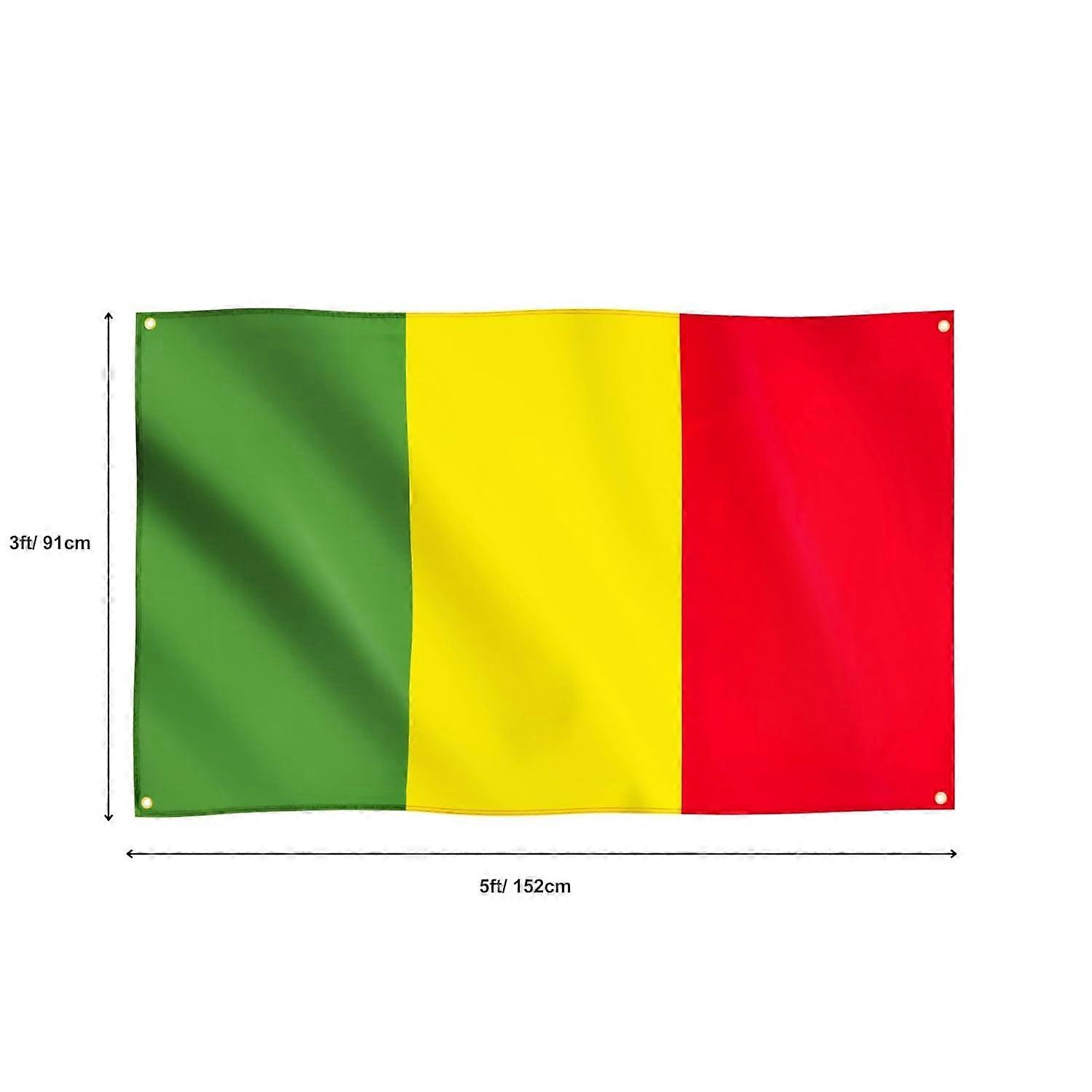 Mali Flag,Eyelet In Every Corner, Malian Republic Flag, Tricolour ...
