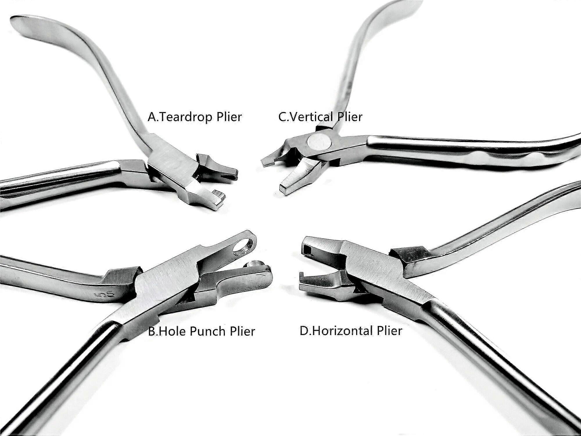 4 pieces/set Dental Orthodontic Horizontal Aligner Plier Thermal ...