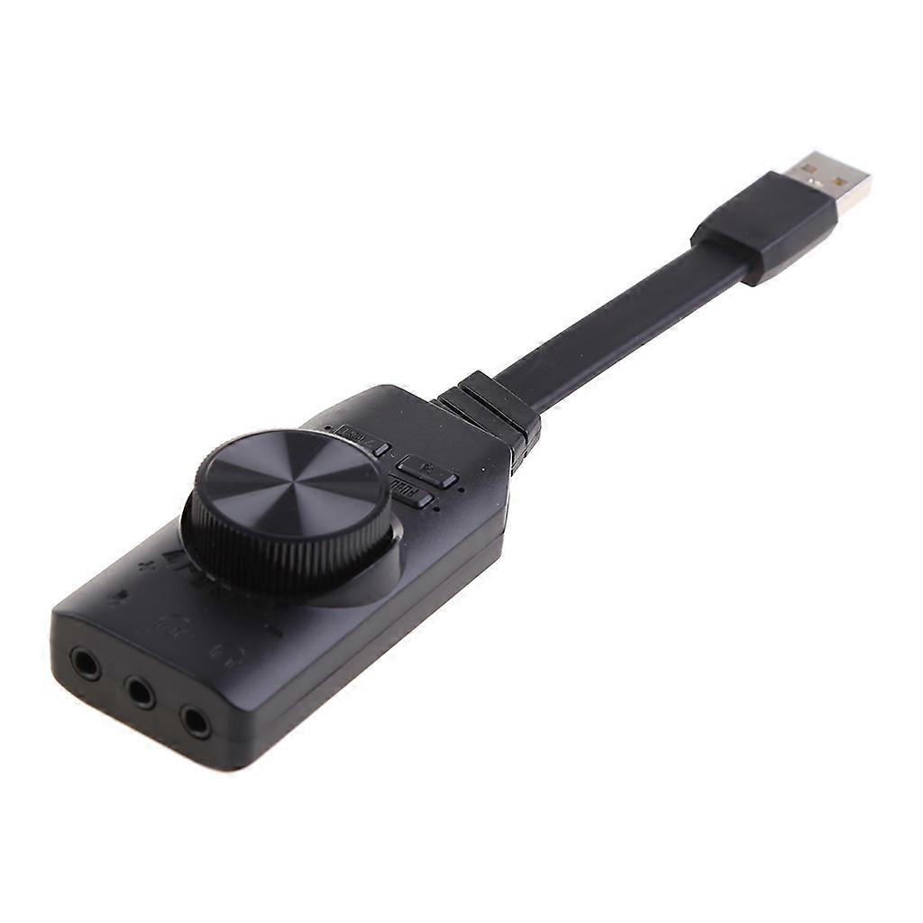 7.1 Channel Surround 3D Audio Adapter 3.5mm USB External Sound Card DAC Output | Fruugo UK