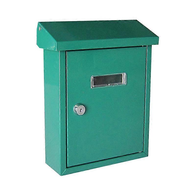 Weatherproof Wall Mount Mailbox-Outdoor Galvanized Metal Key Large ...