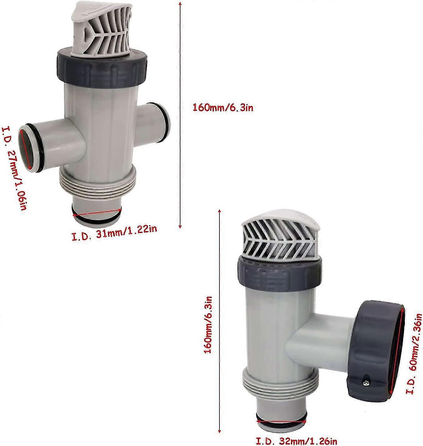 Intex 11872 Replacement Valve For Above Ground Pool And Pool Pump ...