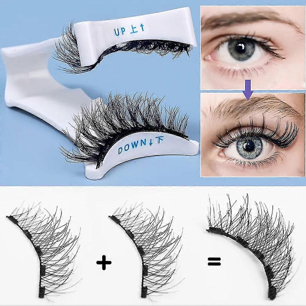 Magnetic False Eyelash Set Double Magnet Natural False Eyelashes ...