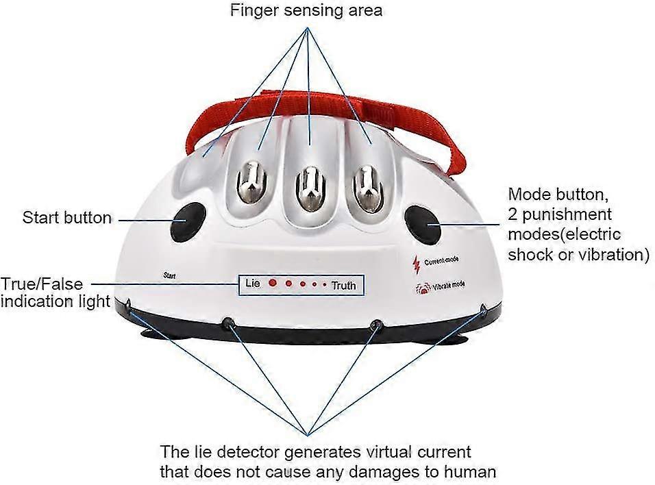 Micro-current Electric Shock Lie Detector, Lie Detector Finger Toys ...