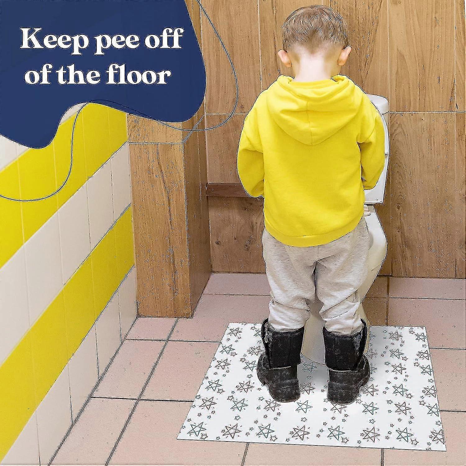 50 Pcs Disposable Toilet Commode Mat Deodorizing Toilet Mats Waterproof ...