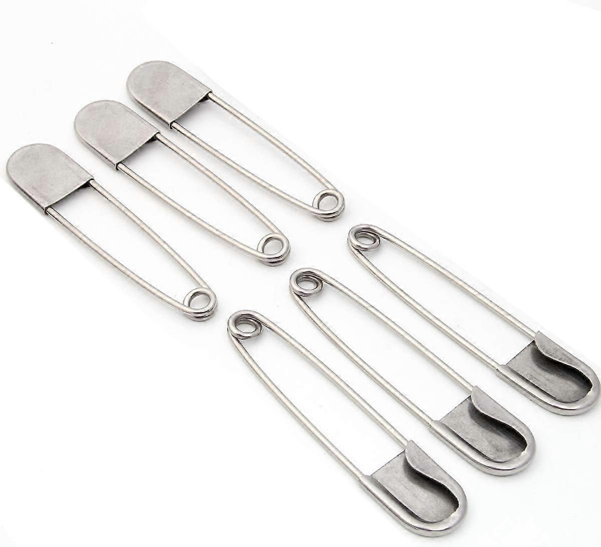 Large Safety Pins, 2 PCS Safety Pins, Stainless Steel Safety Pins Large ...