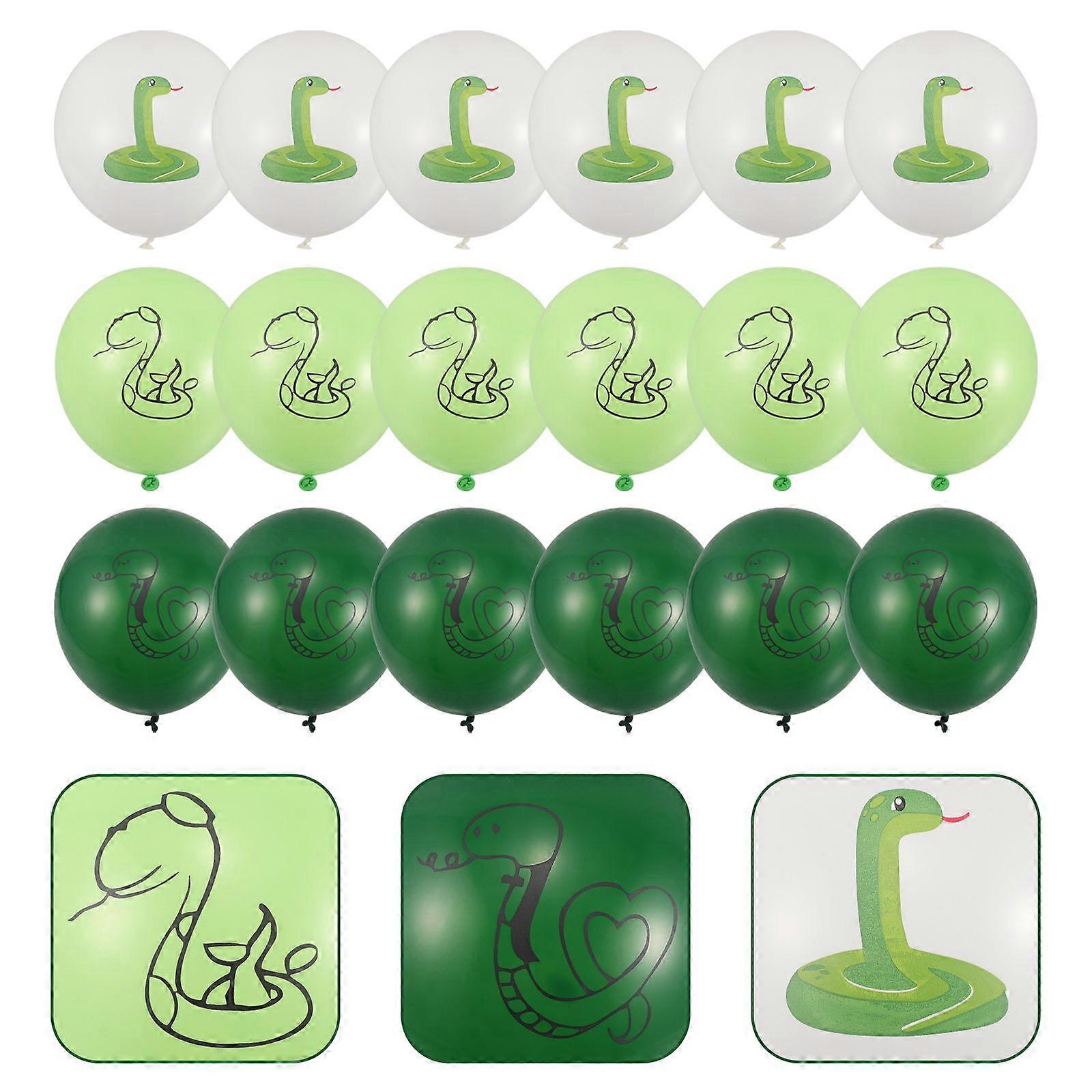 18pcs Snake Party Balloons Party Balloon Pendant Balloons Snake Party ...
