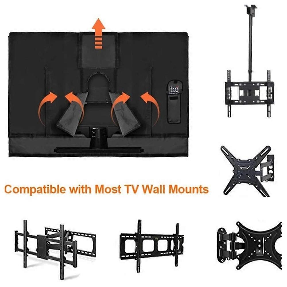 For 70 - 75 Inch TV Cover Outdoor Waterproof Oxford Cloth Wall Mounted ...