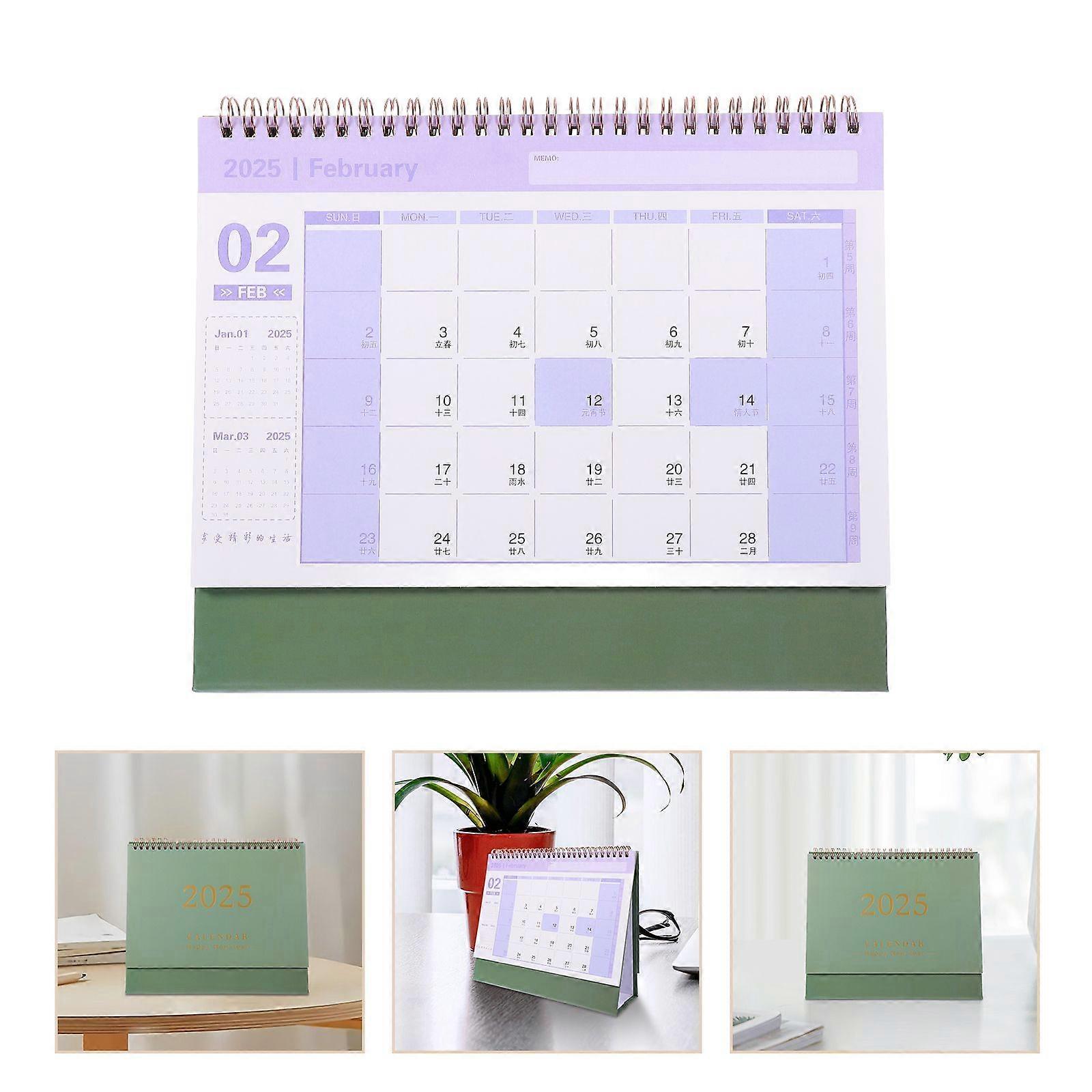 Desk Calendars Jul. 2024 - Dec. 2025 Flip Calendar Desktop Standing ...