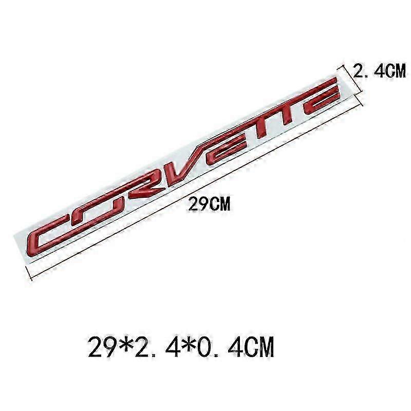 Car 3d Metal Decals Sticker For Chevrolet Corvette C3 C4 C5 C6 C7 C8 ...