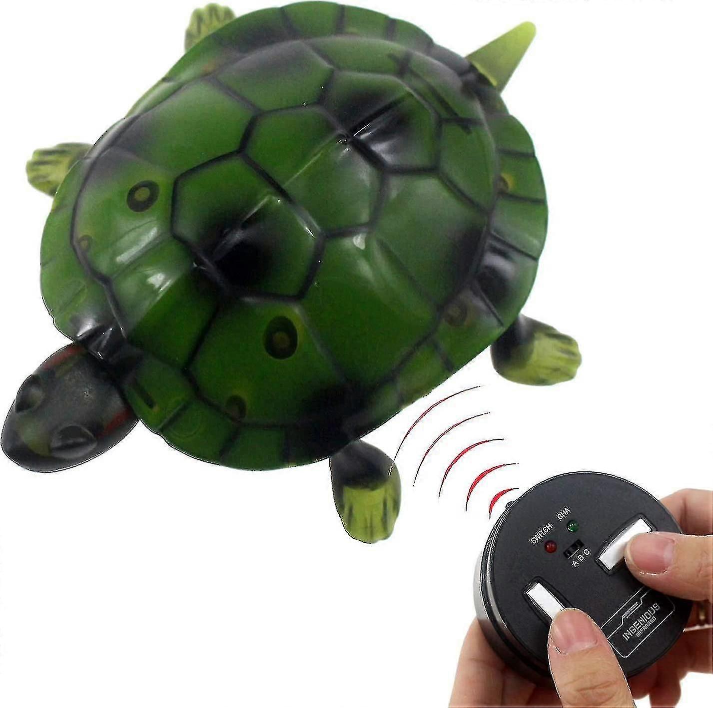 Rc Turtle Ir Remote Control Tortoise Crawl Fake Electric Animal Toy Car ...