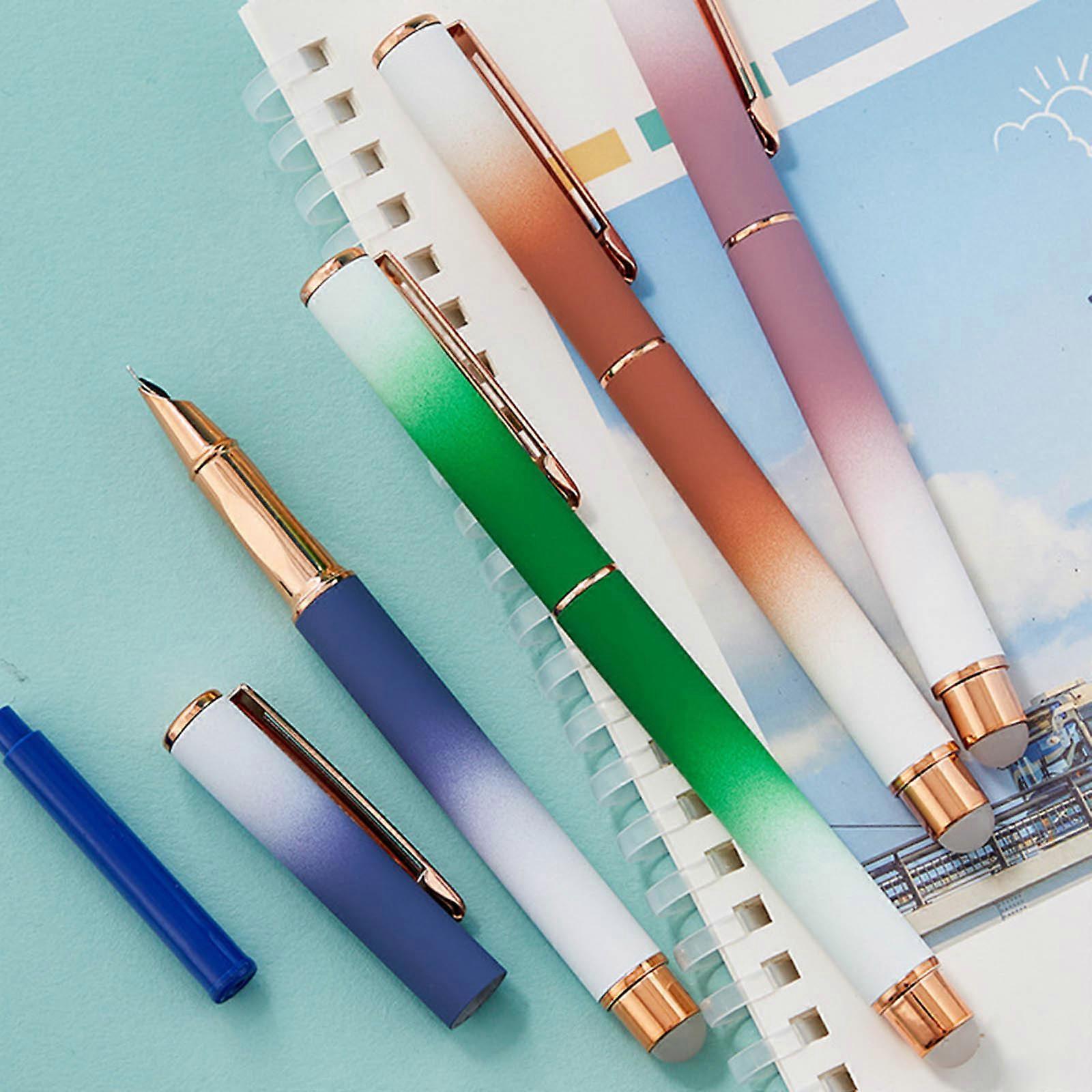 Erasable Fountain Pen with 30 Inks Cartridges 0.38mm Tip Metal Fountain ...