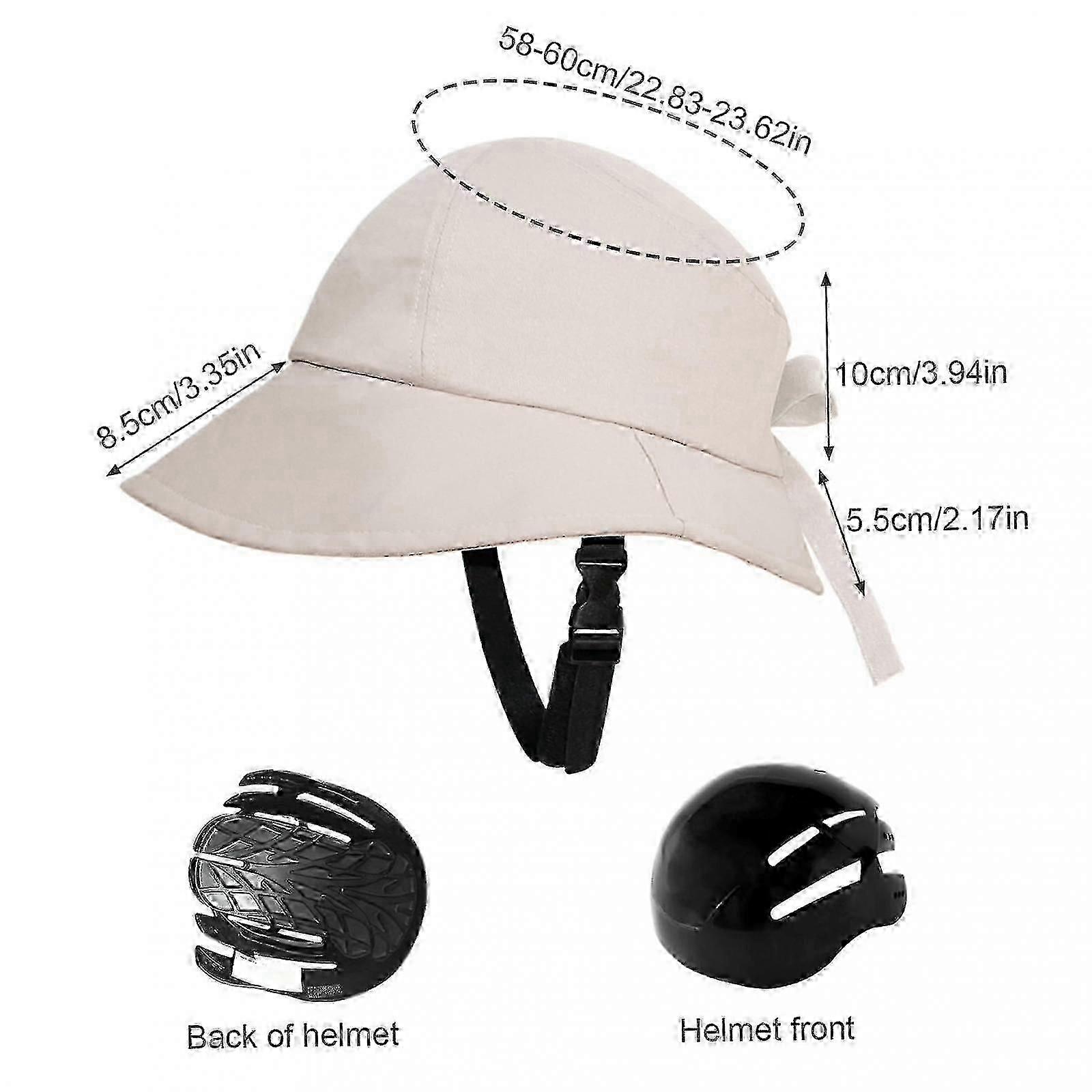 Bicycle Helmet, Sun Hat Wide Brim Uv Bicycle With Adjustable Strap For ...