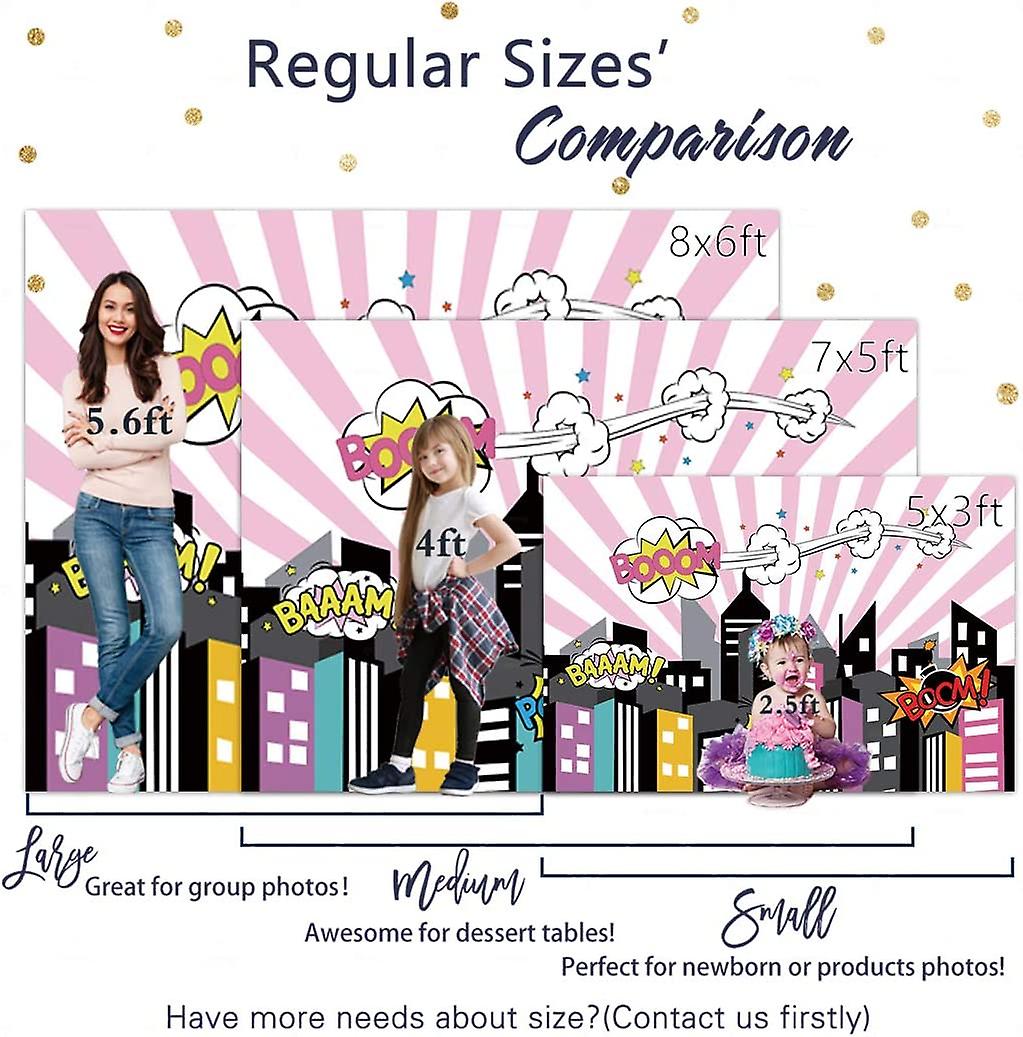 Heytea 7x5ft Supergirl Party Backdrop For Photo Booth Photography ...